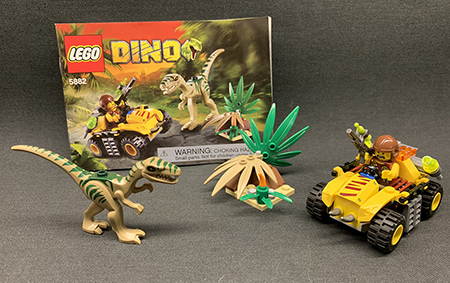 Retired LEGO DINO Ambush Attack w/ Dinosaur & Minifigure Set #5882 100% ...